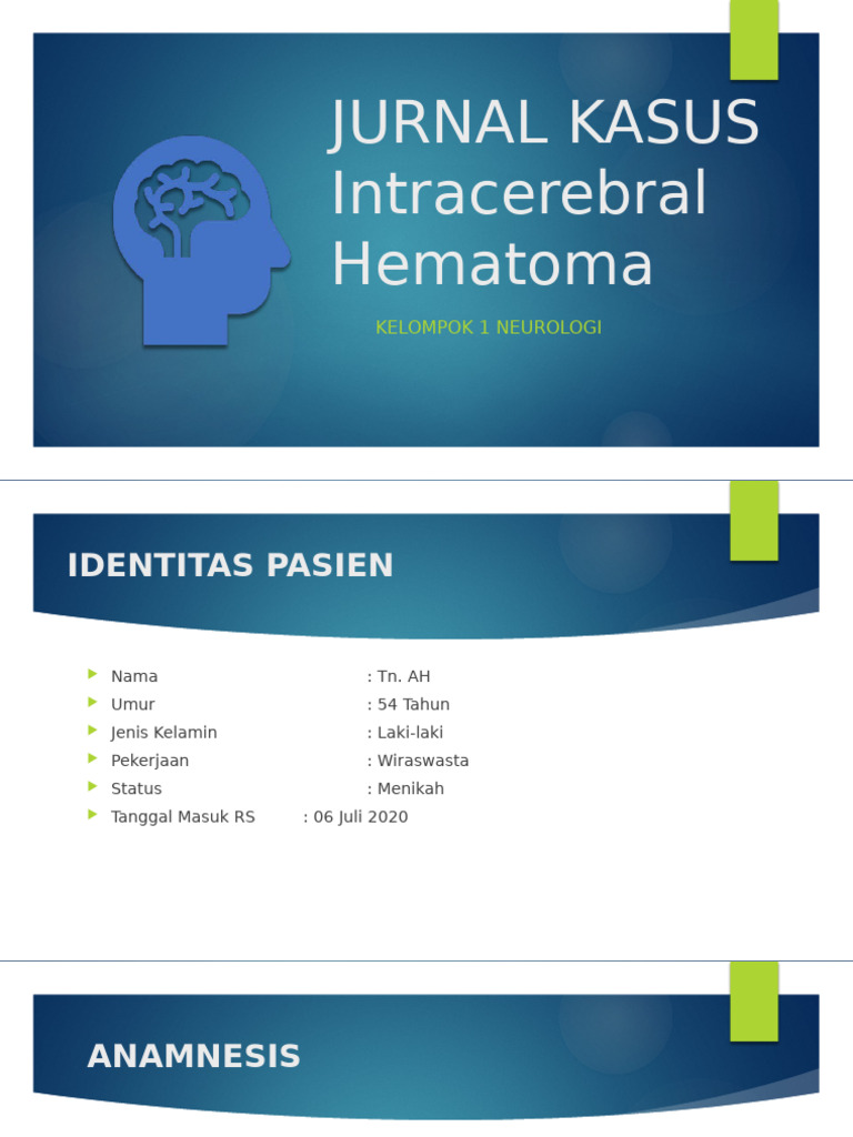 Laporan Kasus Perdarahan Intraserebral | PDF