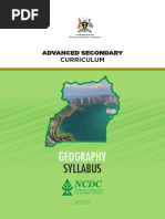 Geography Prescribed Topics Per Academic Year | PDF