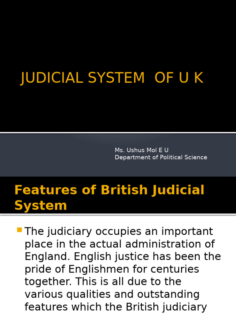 Features of the UK Judicial System | PDF | Supreme Courts | Appeal