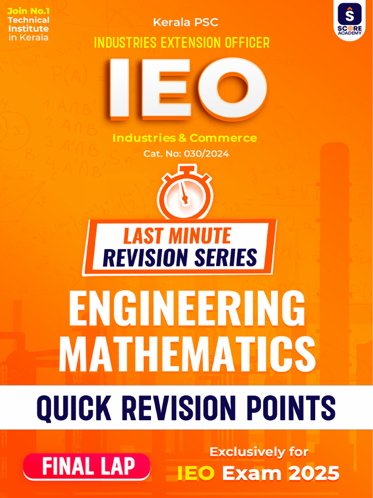 Engg. Mathematics_Quick Revision Notes | PDF | Matrix (Mathematics ...