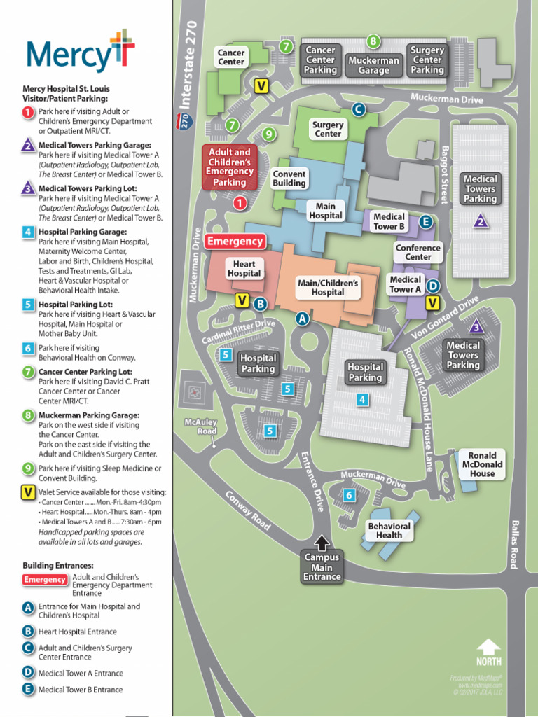 Mercy Parking Map ST Louis | PDF