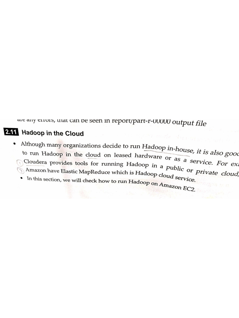 Hadoop in Cloud | PDF