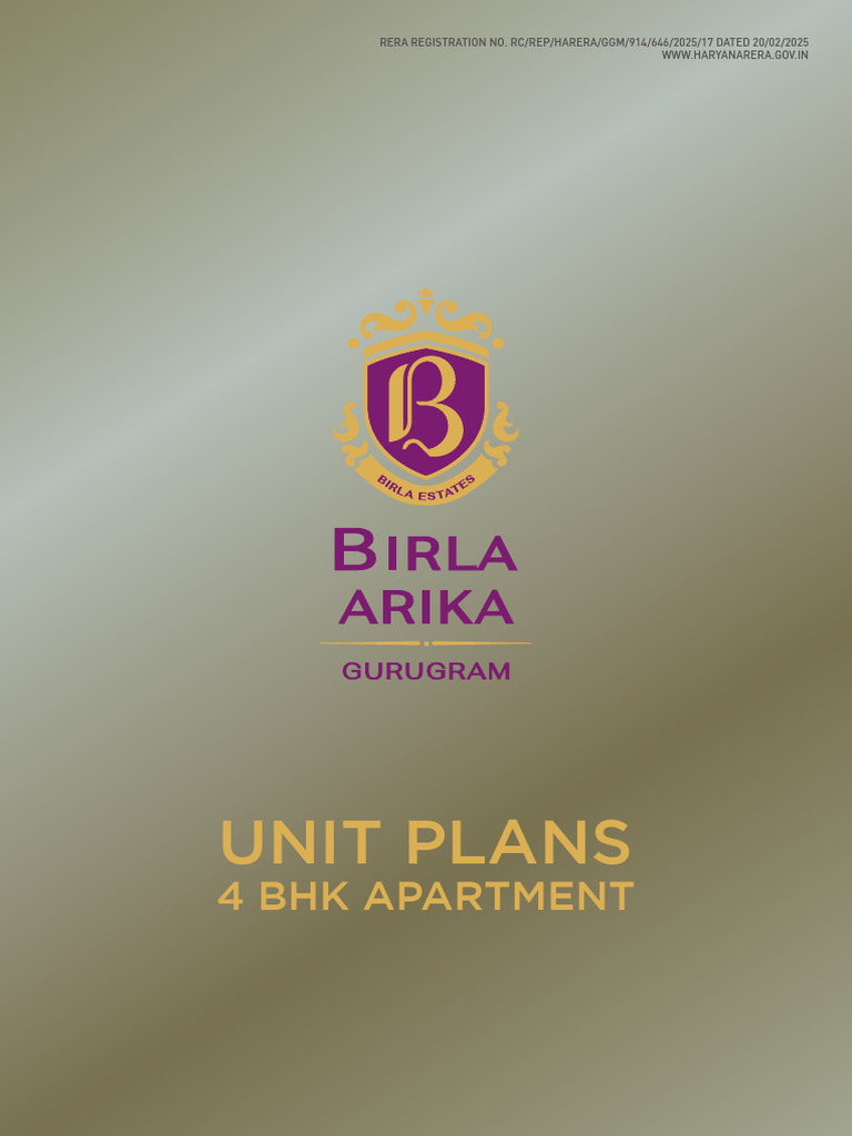 Birla Arika 4 BHK Floor Plans | PDF