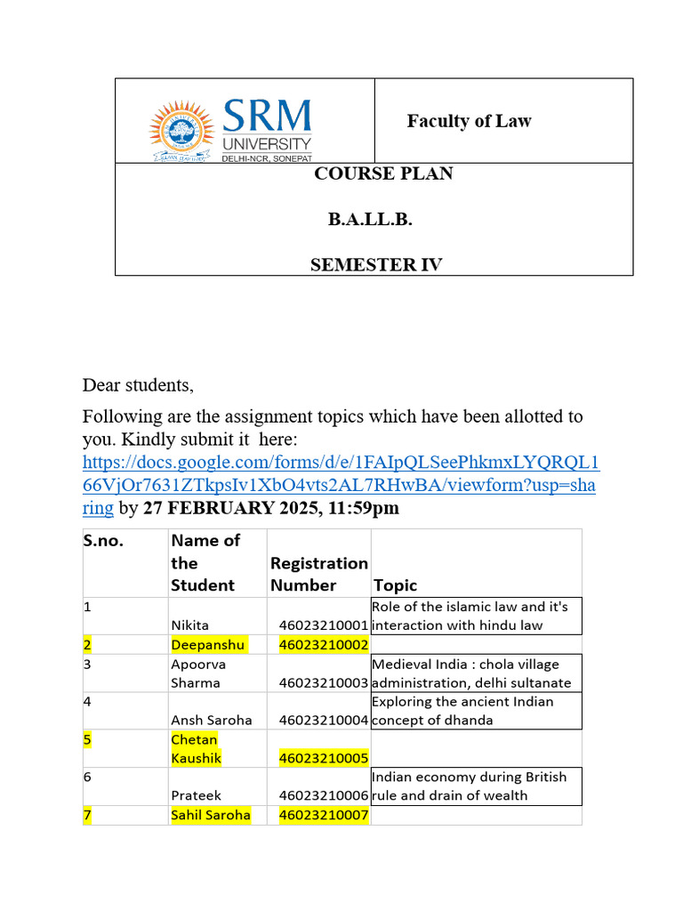 Sem 4th Assignment | PDF