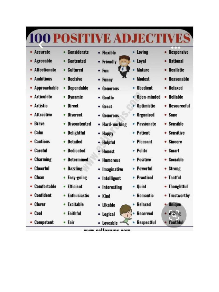 Positive Adjective | PDF