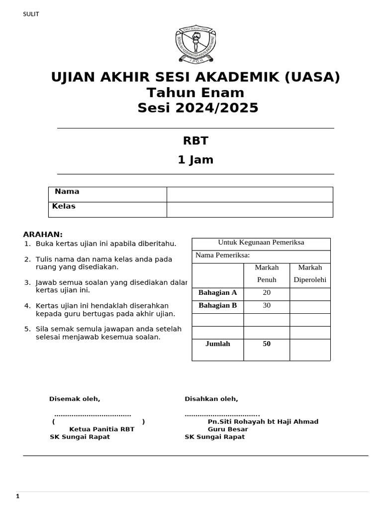 Cover Uasa 2024 | PDF