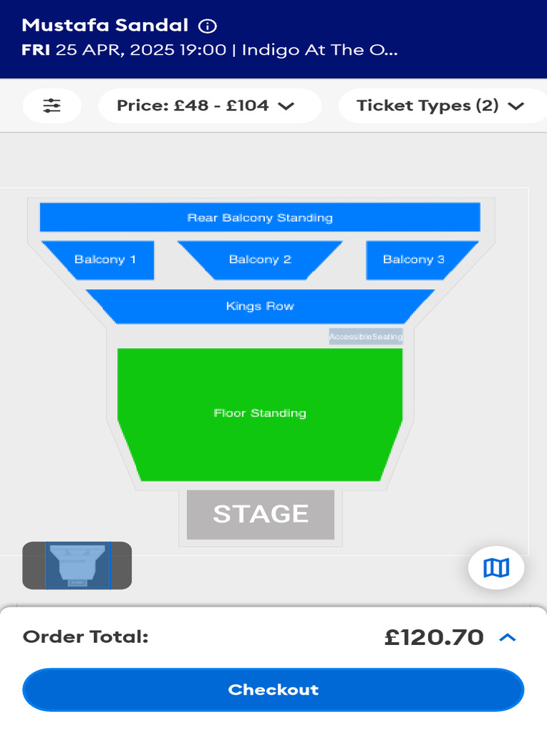 Indigo At The O2 - Select Tickets - Ticketing System | PDF