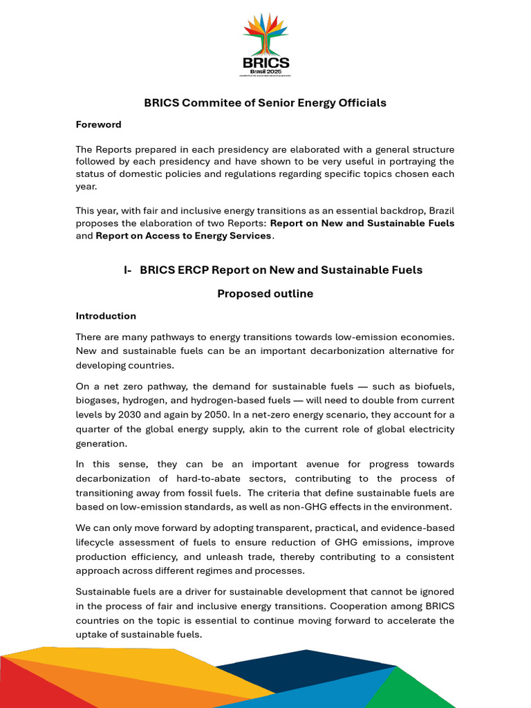 Proposed Outline For ERCP Reports | PDF | Sustainable Energy | Climate ...