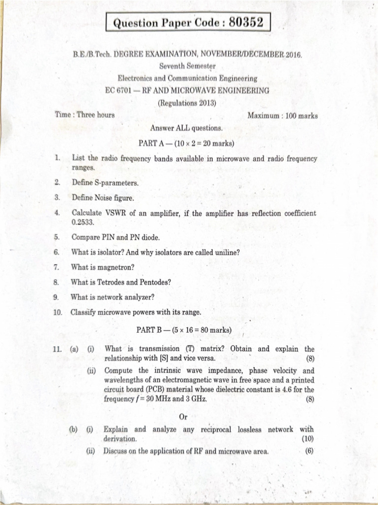 From and Microwave Engineering | PDF