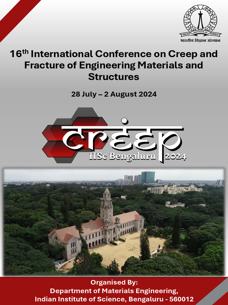 CREEP2024 Book of Abstracts | PDF | Creep (Deformation) | Mechanical Engineering