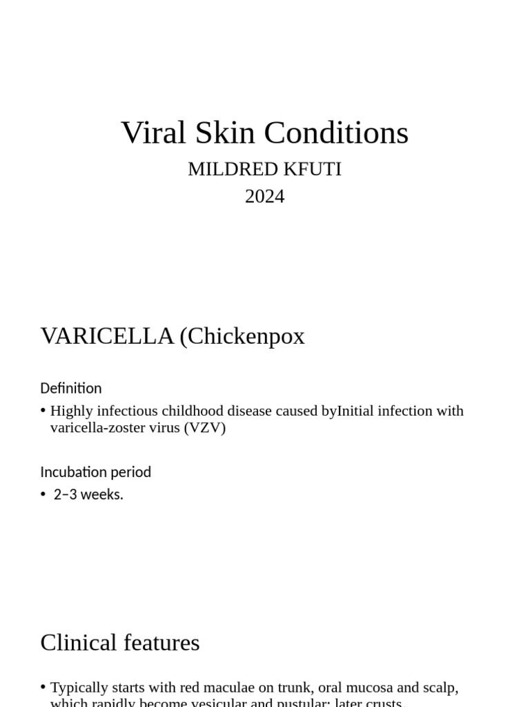 VIRAL SKIN CONDITIONS | PDF | Animal Viral Diseases | Animal Diseases