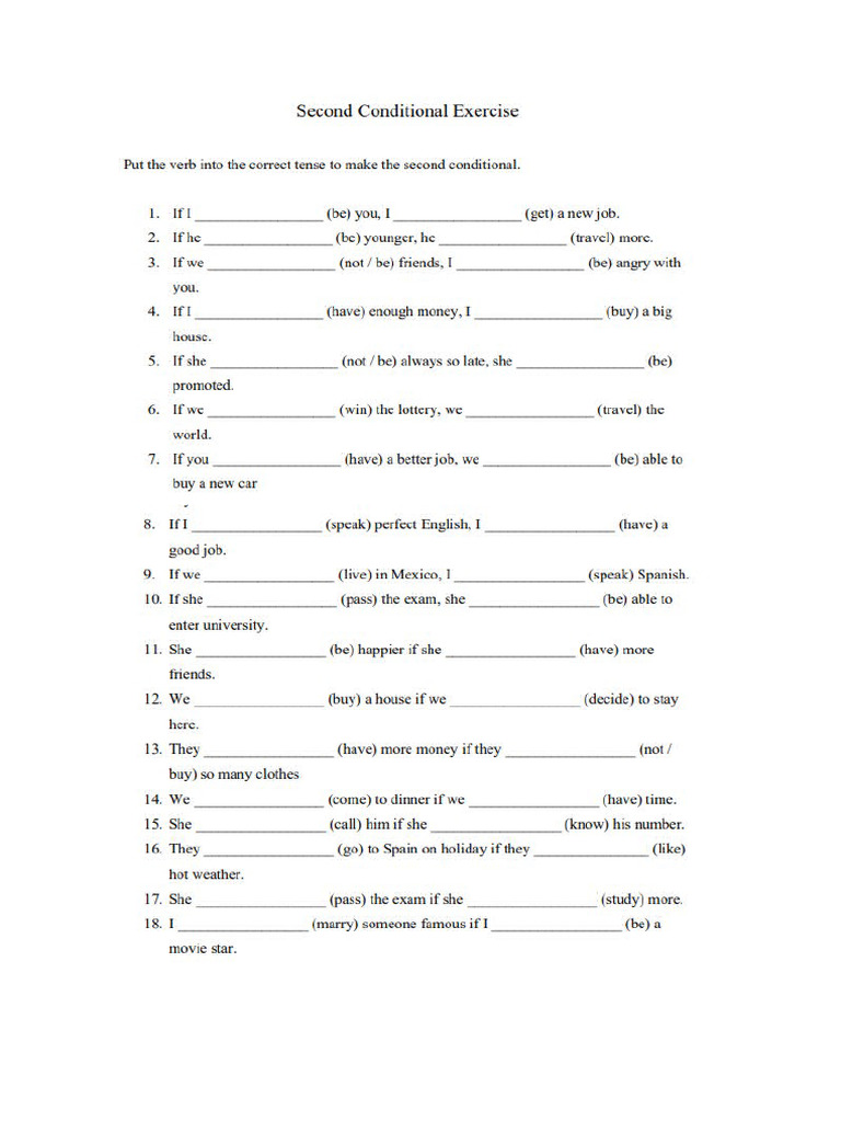 If Conditional Type 2&3 Worksheet | PDF