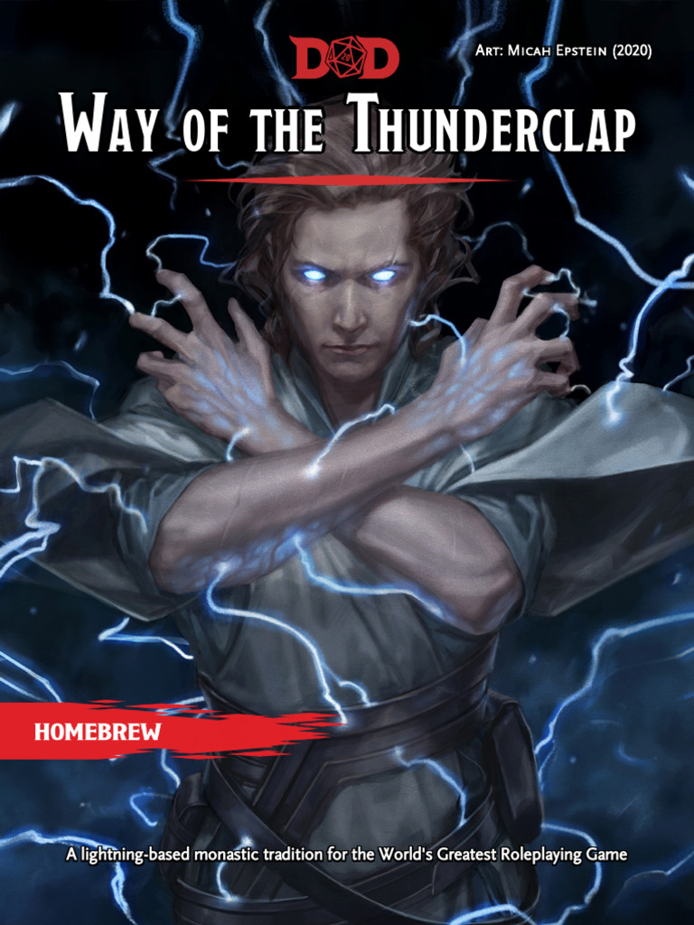 Way of The Thunderclap 3.0 DND 5e | PDF | Lightning
