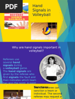 Volleyball Official Hand Signals Guide | PDF | Volleyball | Teams