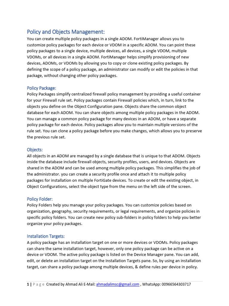 43-Policy and Objects Management | PDF | Graphical User Interfaces ...
