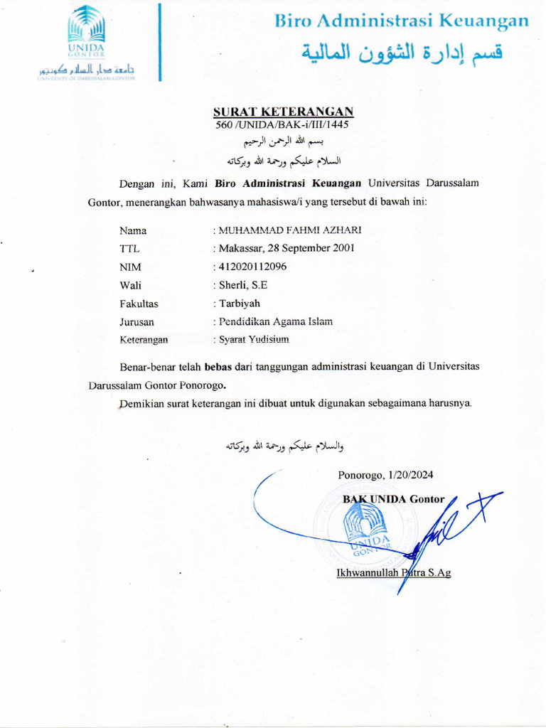 02. SK BEBAS ADM | PDF