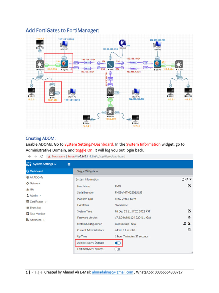 26-Add FWs To FortiManager | PDF | Operating System Families | Computer ...