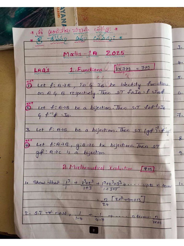 MATHS-IA BALANJINEYULU | PDF