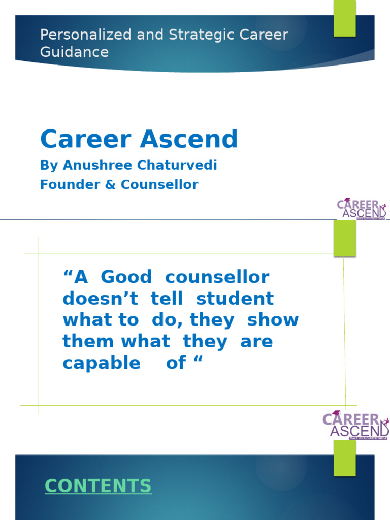 SCHOOL Personalized and Strategic Career Guidance | PDF