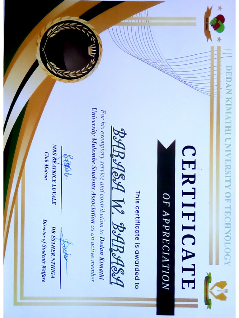 Community Experience Certs | PDF