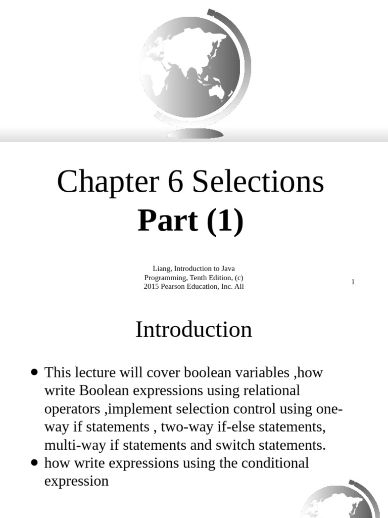 6 - Selections - Part 1 | PDF | Boolean Data Type | Computer Programming