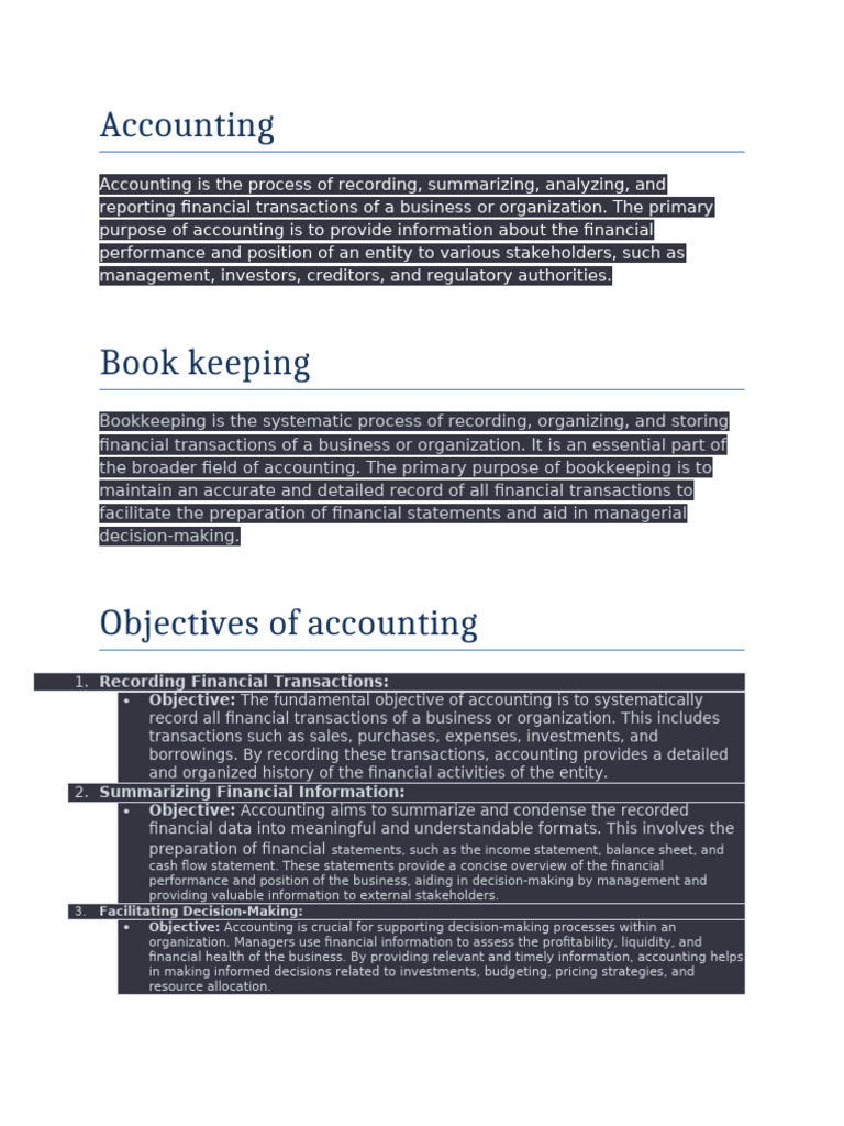 Understanding Accounting Basics | PDF
