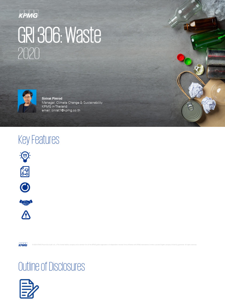 Presentation Webcast Gri 306 Waste 2020 | PDF | Waste Management | Waste