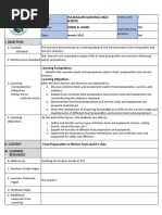 Grade 8 TLE Module First Quarter Lessons, and Notes | PDF | Baking | Dough