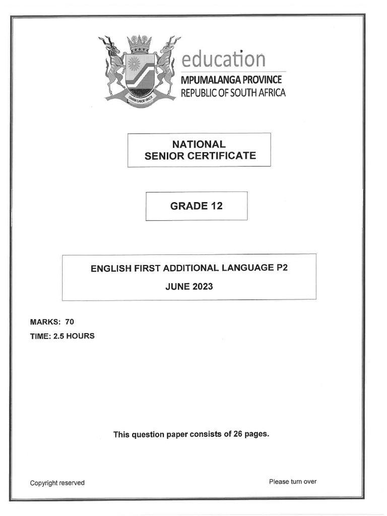 Eng p2 gr12 | PDF