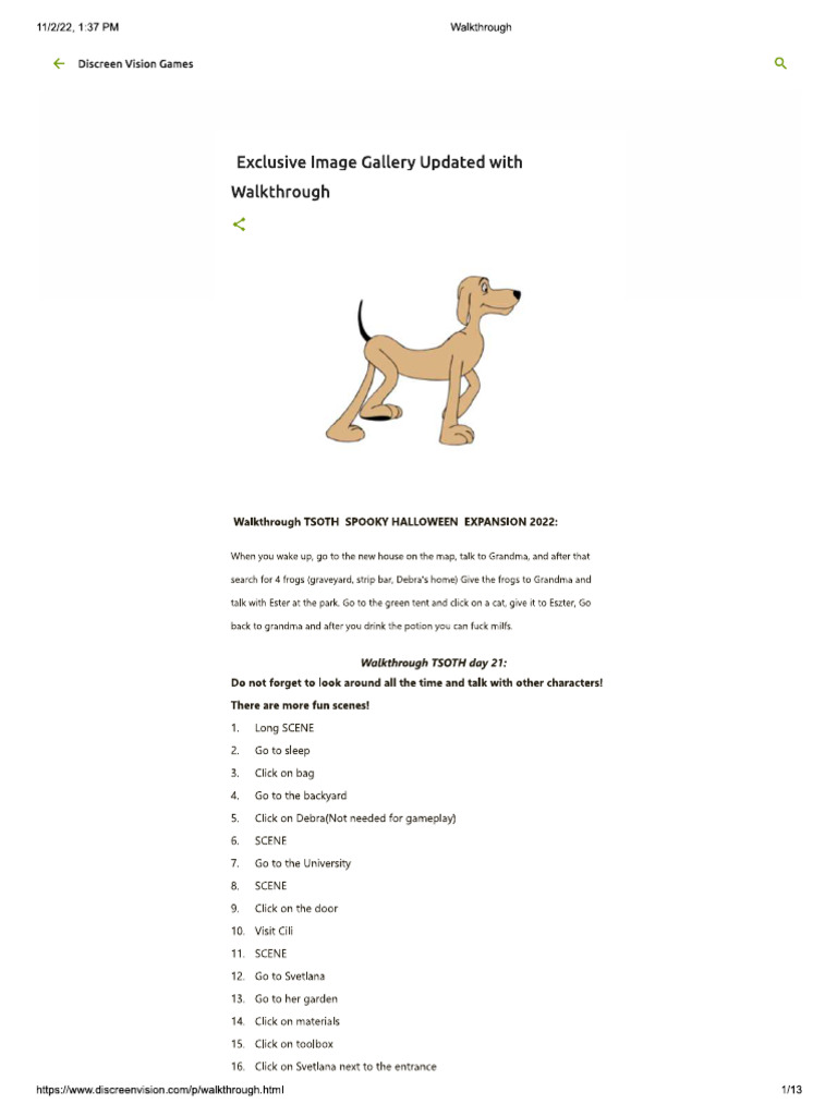 Walkthrough 21 | PDF