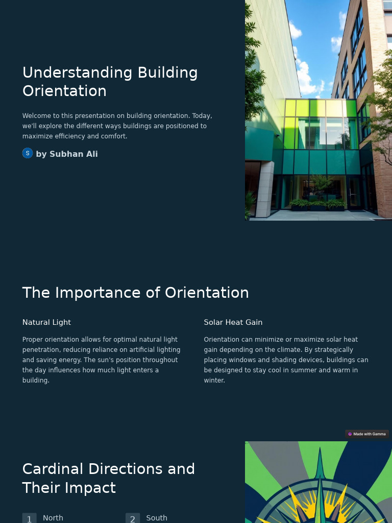 Building Orientation Guide | PDF | Solar Energy | Building