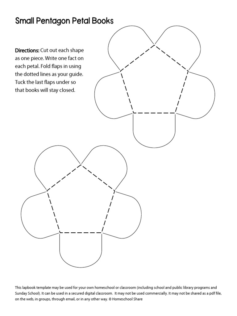 Petal Pentagon Small | PDF