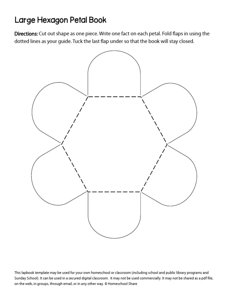 Petal Hexagon Large | PDF