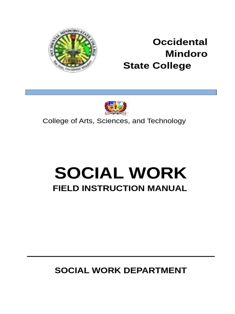 Social Work Field Instruction Manual | PDF | Social Work | Evaluation
