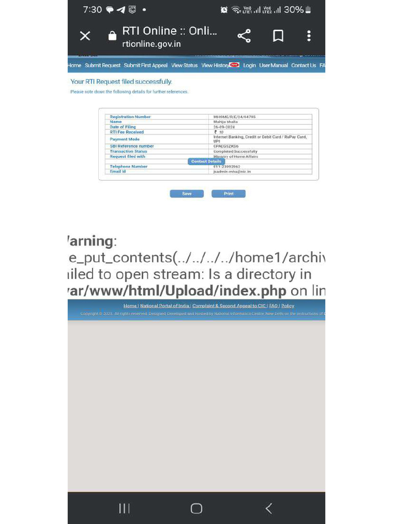 RTI and Complaint (Mahija Bhalla) | PDF