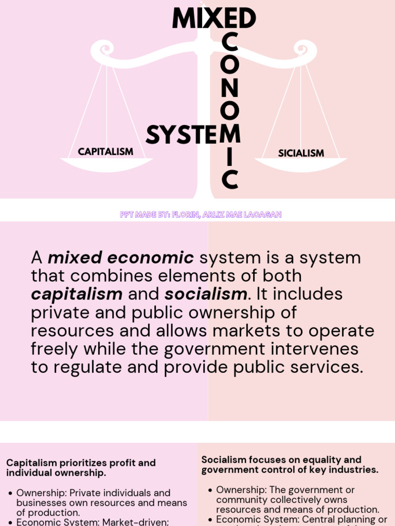 Mixed Economic System - 20250303 - 214211 - 0000 | PDF | Economic ...