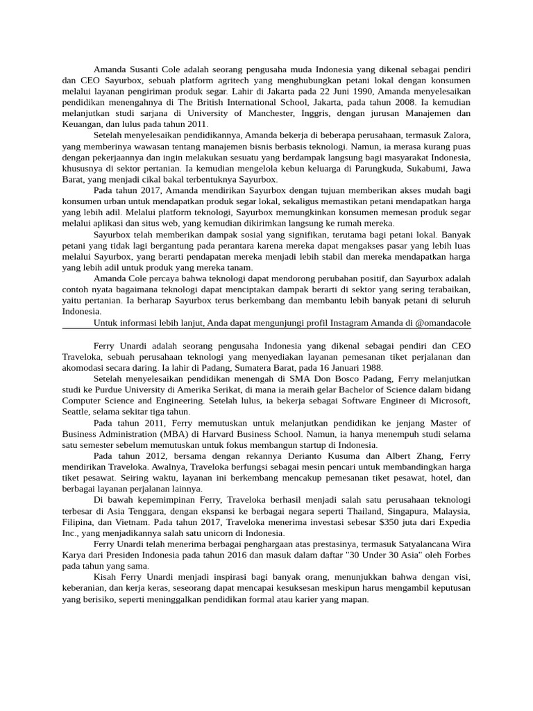 Amanda Susanti Cole | PDF