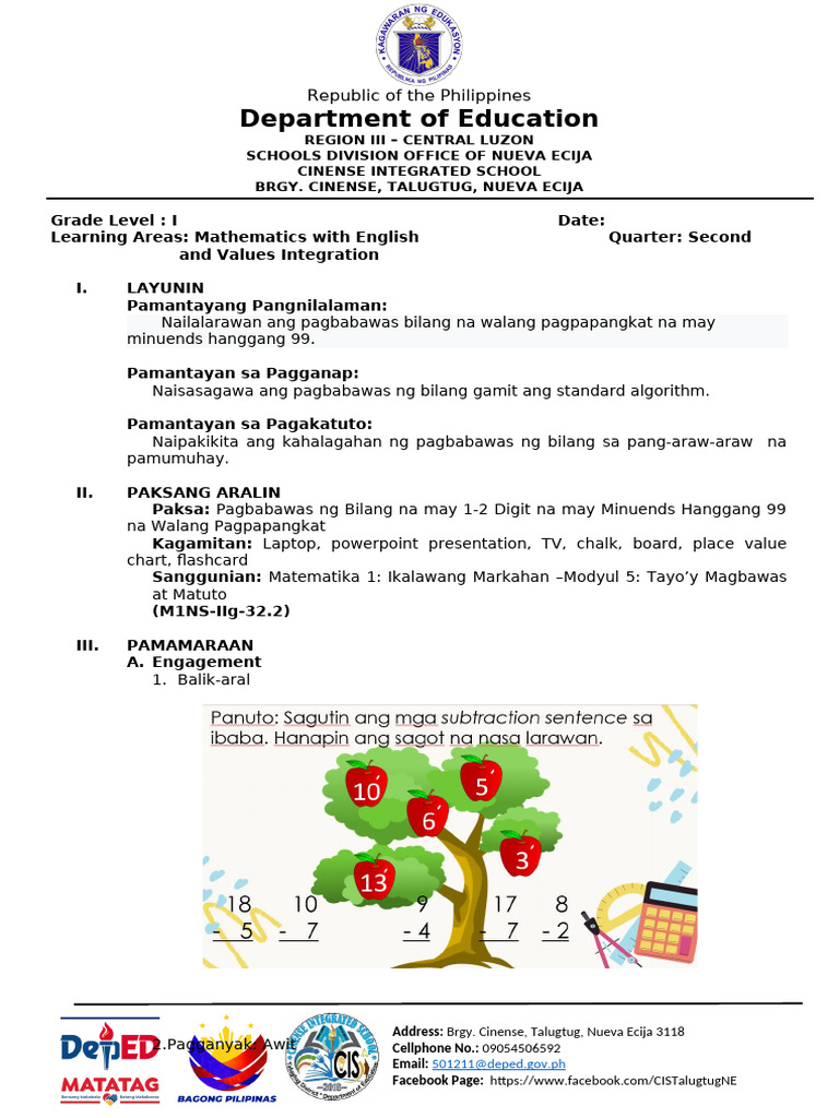 Math Co1 LP - 2nd Quarter | PDF