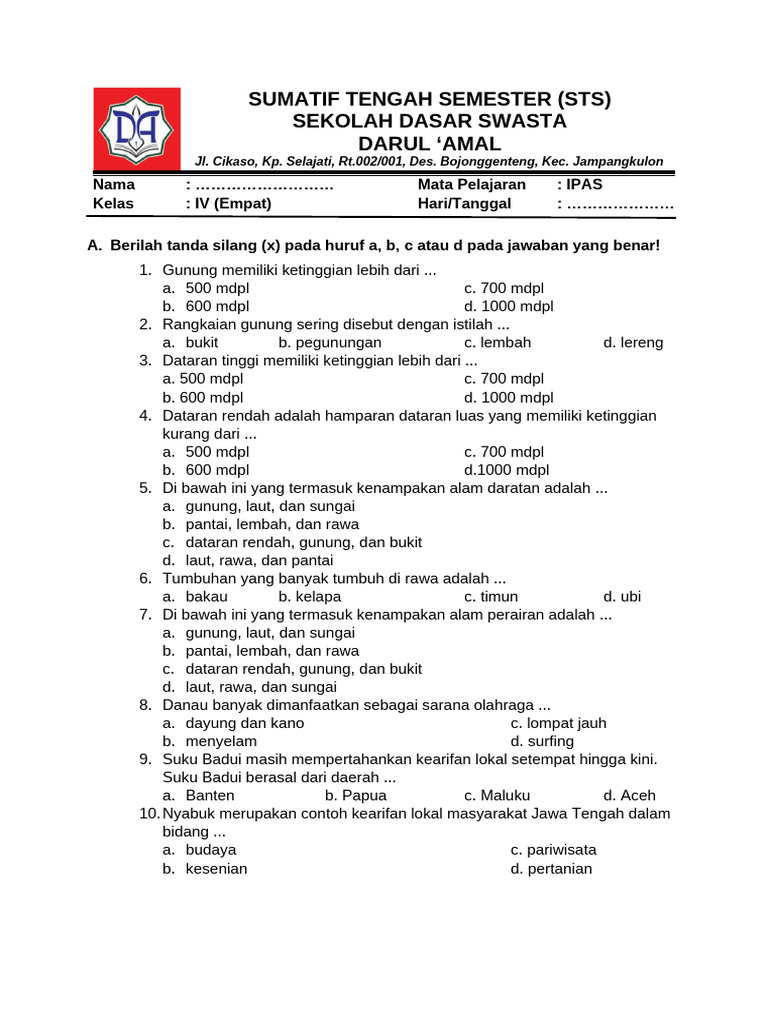 STS IPAS SMT 2 (Tipe A) | PDF