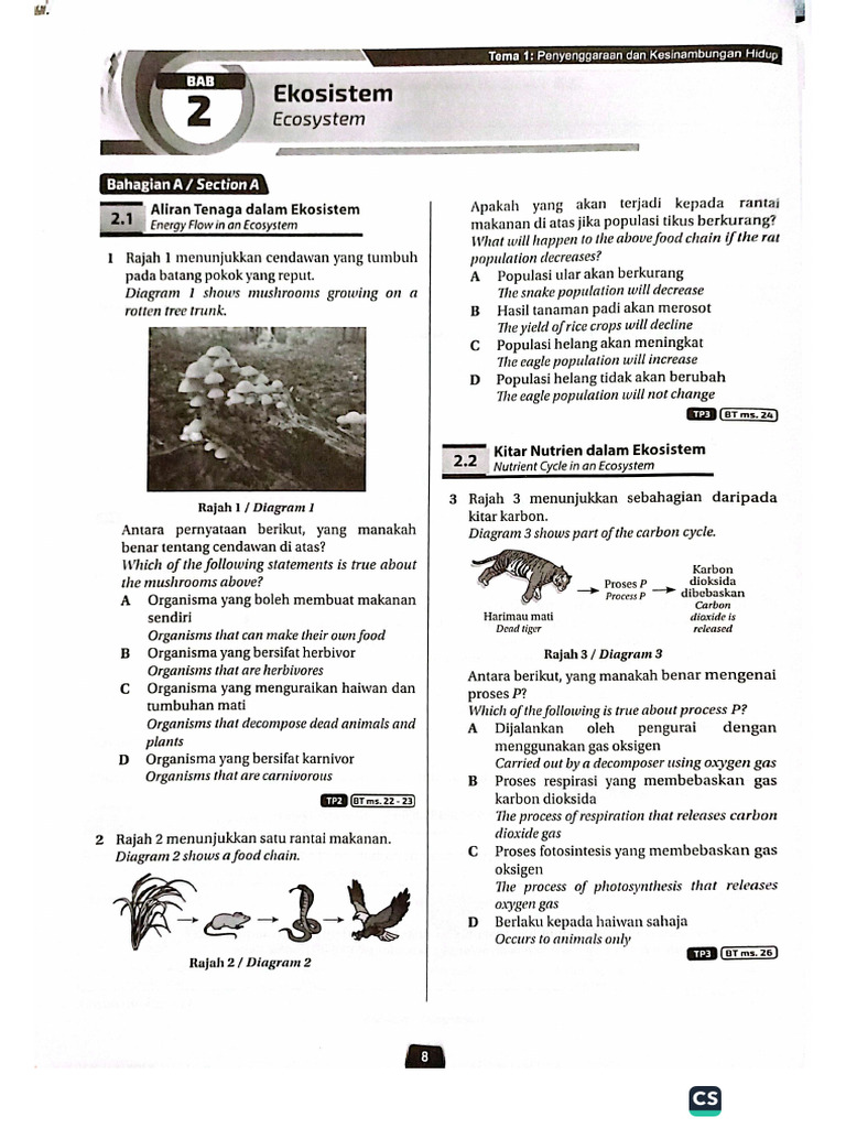Latihan Sains Form 2 - Bab 2 | PDF