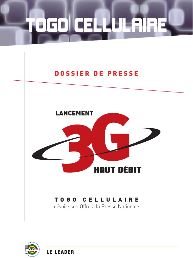 Offres 3G de Togocel : Haut Débit Mobile | PDF | Accès haut débit par ...