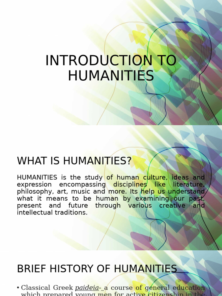 INTRODUCTION TO HUMANITIES | PDF | Humanities | Liberal Arts Education