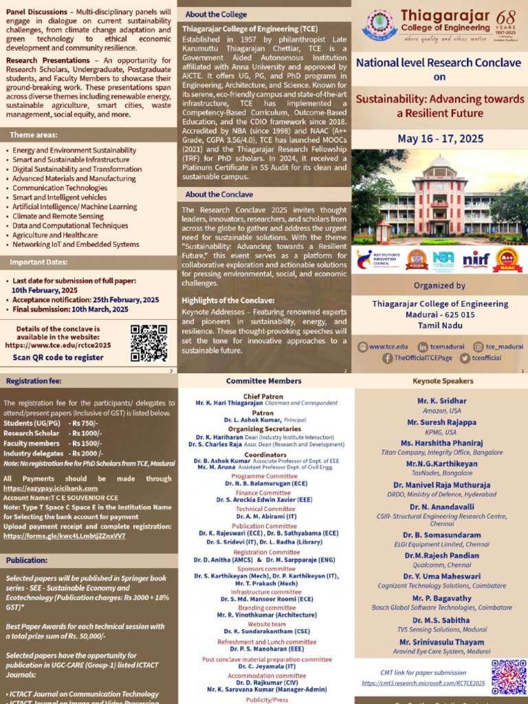 Tce Research Conclave Brochure | PDF