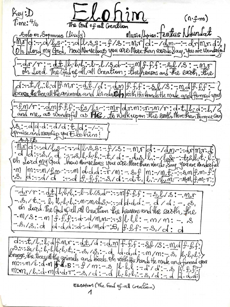 Elohim - MC Version | PDF