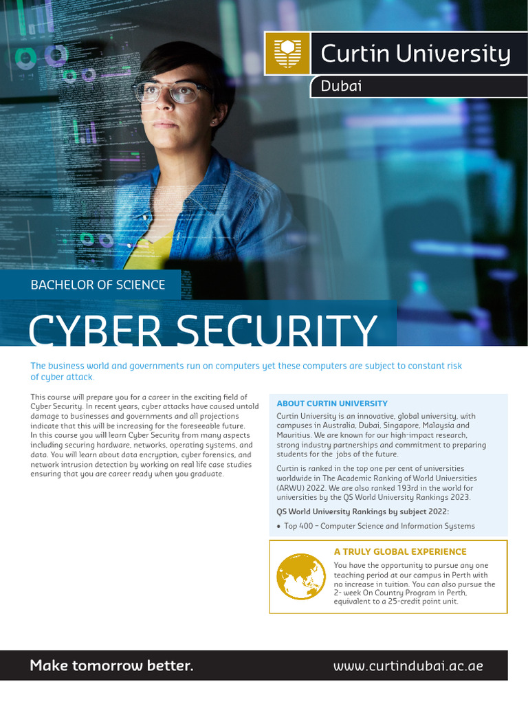 Curtin-Dubai_Course-Sheet-2022_BSc-in-Cyber-Security | PDF | Computer ...