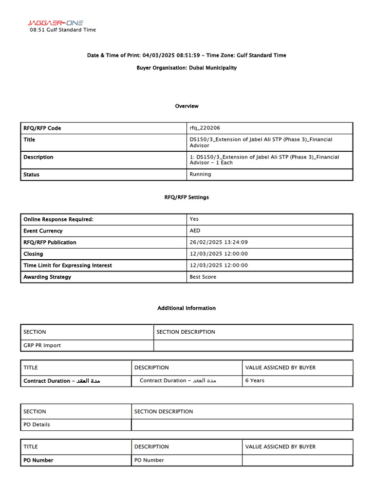 publicSummary.rfq_220206 | PDF | Non Disclosure Agreement | Insurance