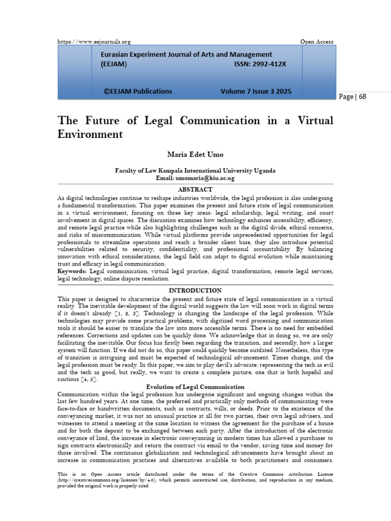 Future of Legal Communication Online | PDF | Conveyancing | Lawyer