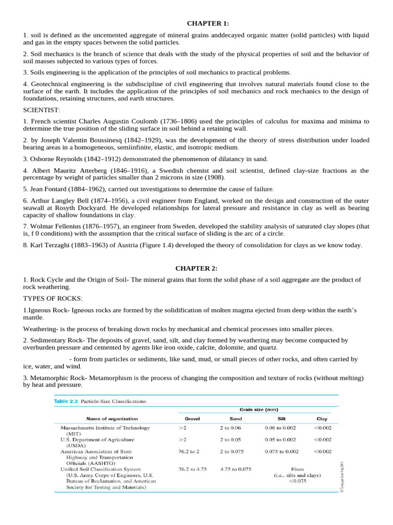 Soil Reviewer | PDF | Rock (Geology) | Sedimentary Rock