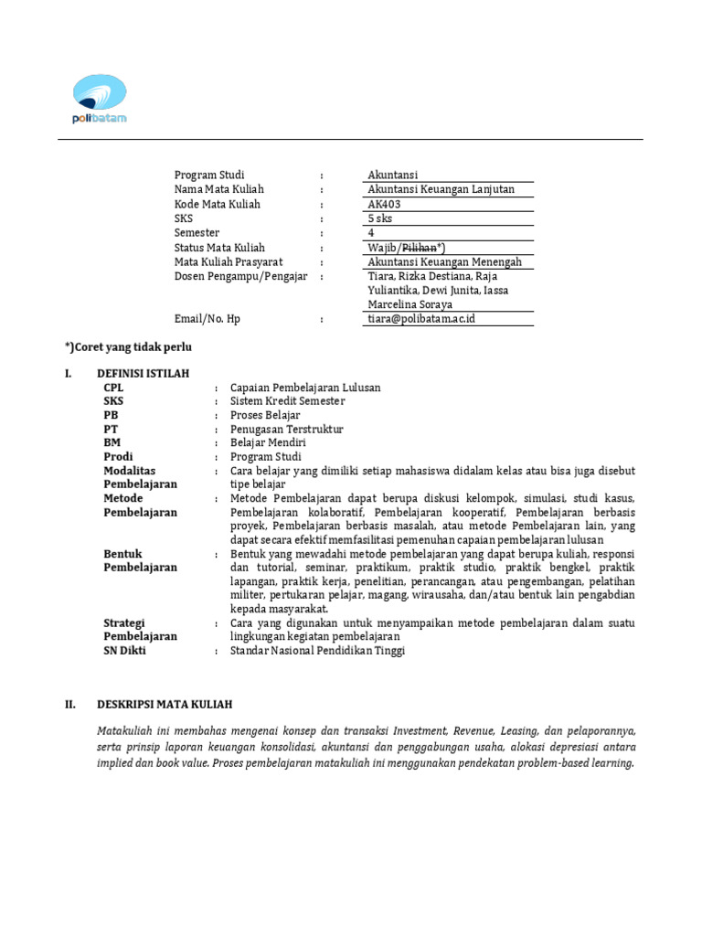 RPS AKL - AK 2025 | PDF