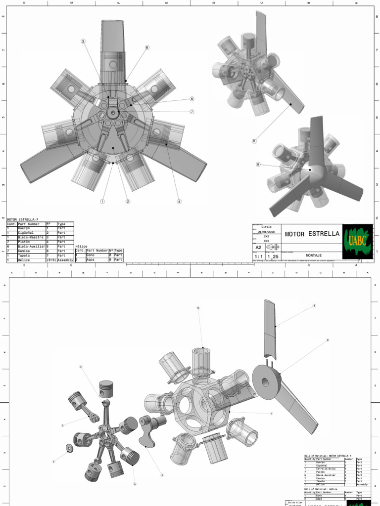 Motor Estrella Parts and Assembly Guide | PDF